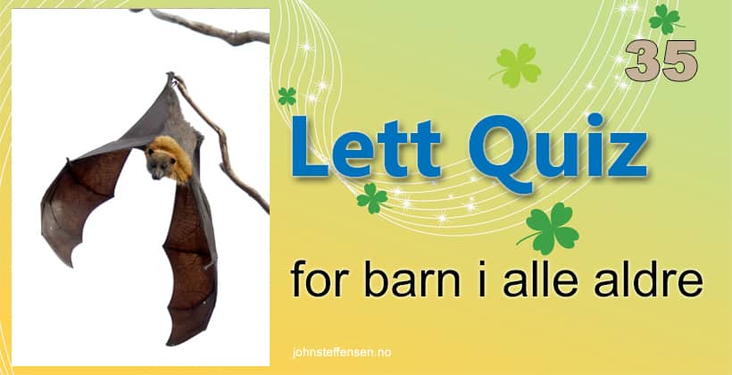 Quiz for barn i alle aldre - 35 | John Steffensen